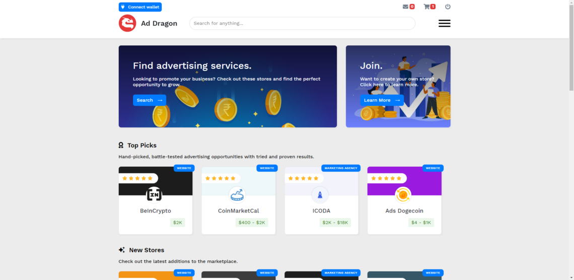 Ad Dragon review: Best Crypto Marketplace for Publisher? - CryptoSeptic