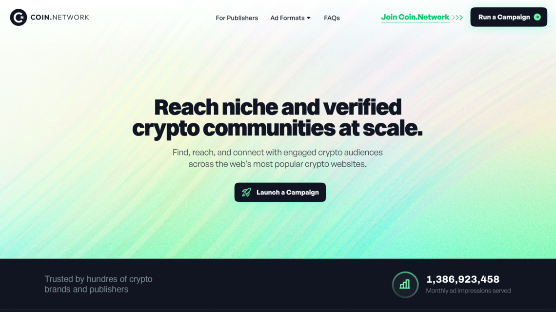 Coin.Network Review - Best Crypto Ad Network From BuySellAds - CryptoSeptic